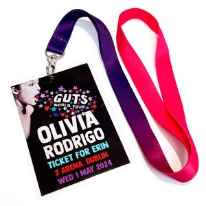 O ROD Guts Tour 2025 Personalised VIP Gifting Ticket Olivia Guts World ...