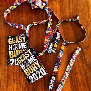 GLASTHOMEBURY Festival VIP Lanyards - Festival at Home Party Lanyard ...
