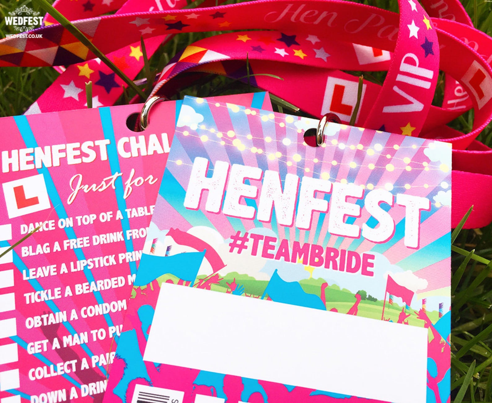 HENFEST ® Hen Party VIP Lanyard Passes ~ Hen Party VIP Cards ~ Hen Fest ...