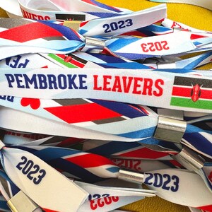 2024 SCHOOL LEAVERS Customised Festival Party Wristbands Class of 2024 ...