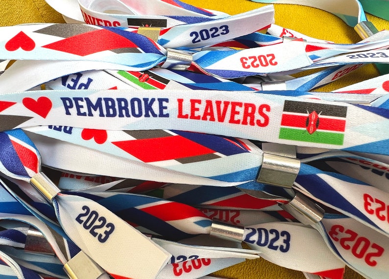 CUSTOM 2026 SCHOOL LEAVERS Festival Party Wristbands - Class of 2026 ...
