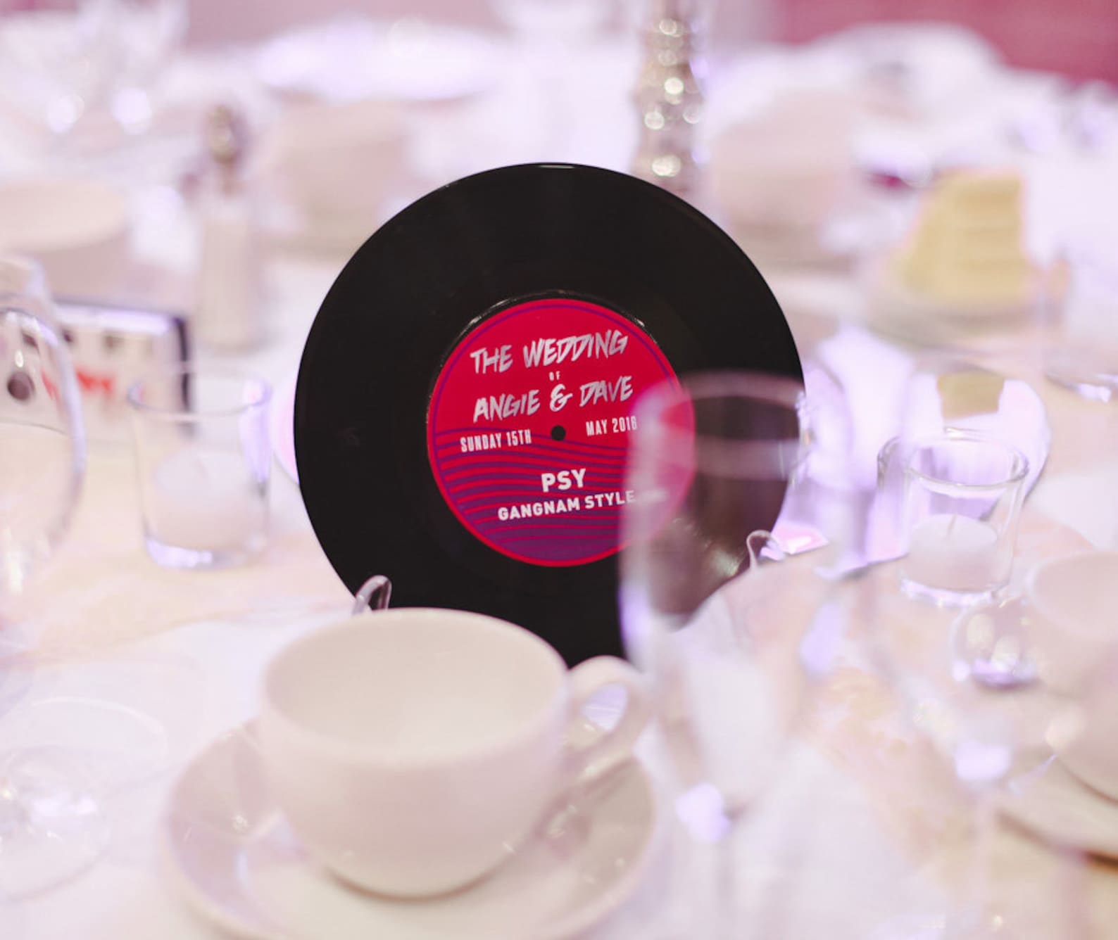 Vinyl Record Wedding Table Names / Table Numbers (x 10) | Festival ...