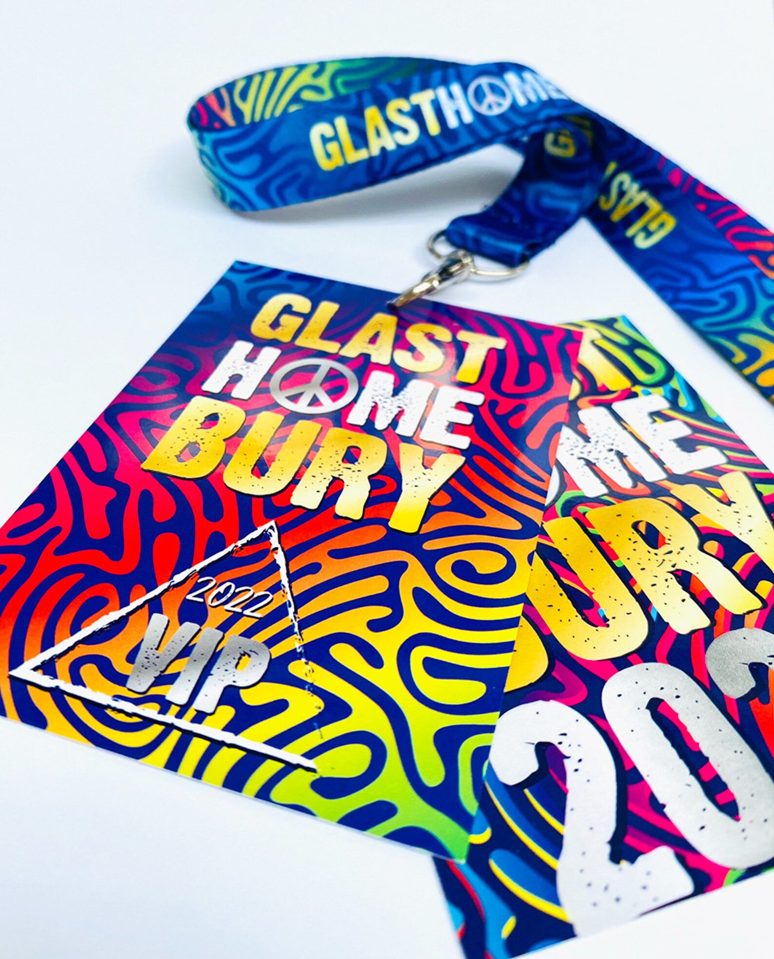 GLASTHOMEBURY Festival VIP Lanyards Homefest Lockdown | Etsy UK