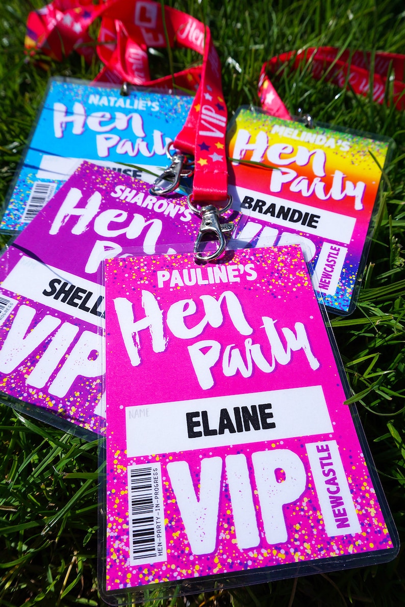 Personalised Hen Party VIP Pass Lanyards Hen Do VIP Lanyards | Etsy UK