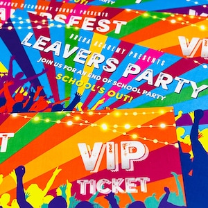 Leaversfest School Leavers Party Invite Tickets | School Leavers ...