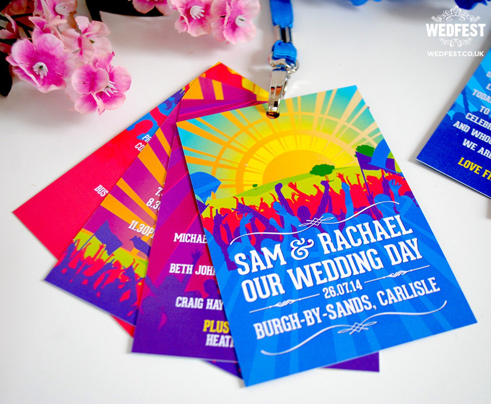 Wedding Festival VIP Lanyards (samples) - Etsy