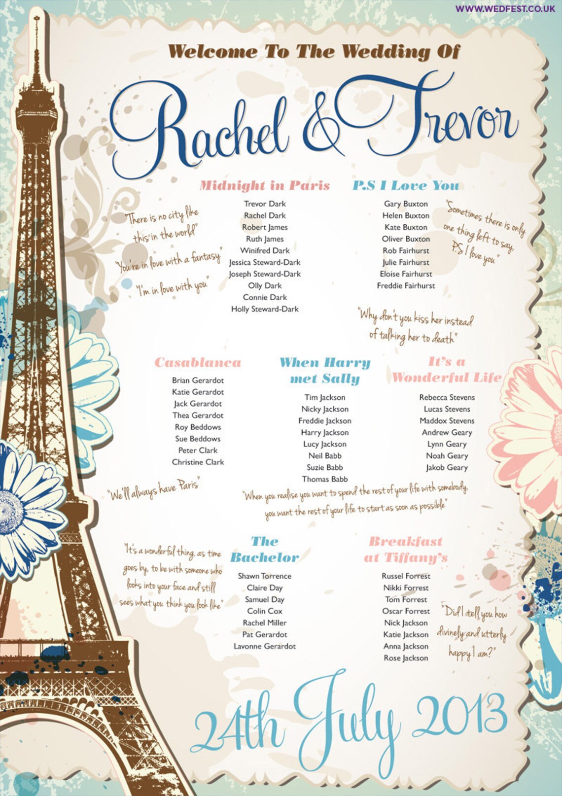 Travel Themed Wedding Table Plans - Destination Wedding, Seating Plan ...