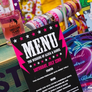 Rock Concert Wedding Invitations | Rock Music Festival Wedding | Rock N ...