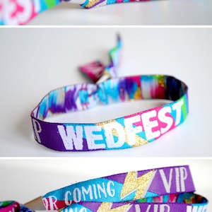 Wedfest Festival Wedding Wristbands ~ Festival Wedding Favours ...
