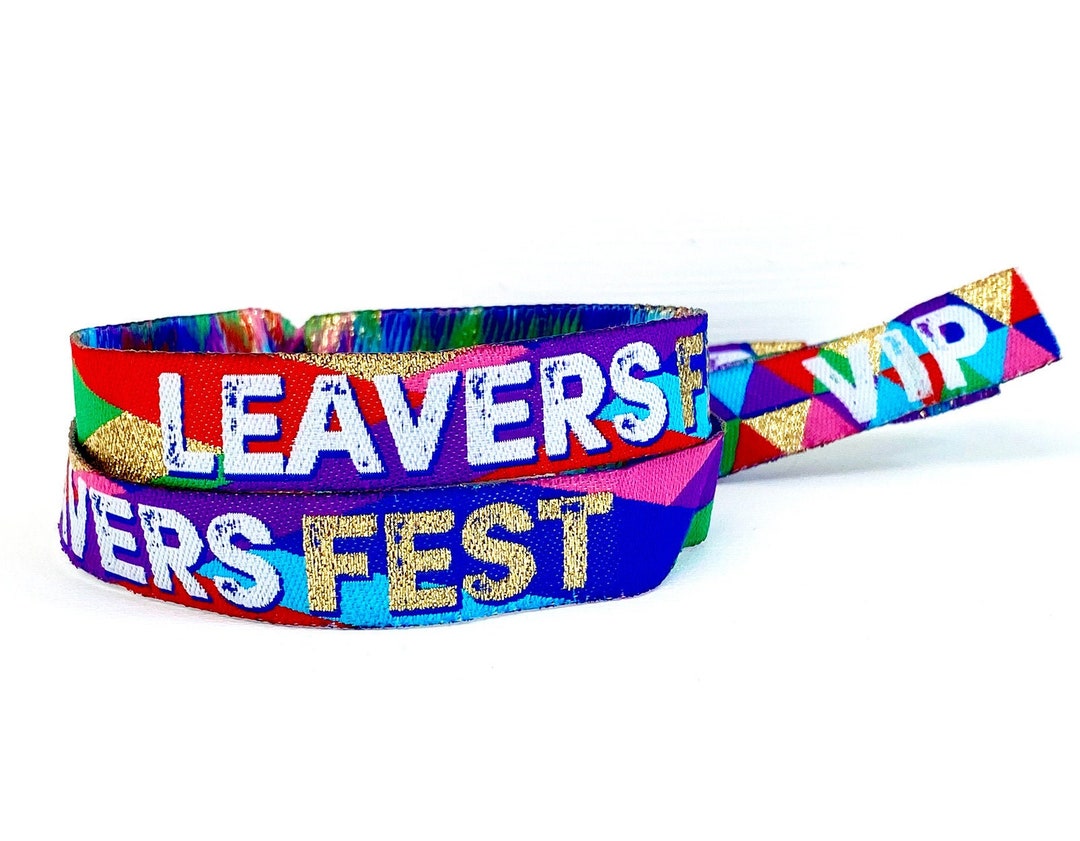 LEAVERS FEST End of School Festival Party Wristbands - Class of 2025 ...
