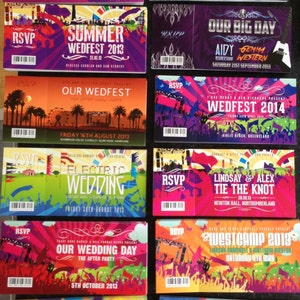 WEDFEST Festival Wedding Invitation (samples) | Wedfest Festival ...