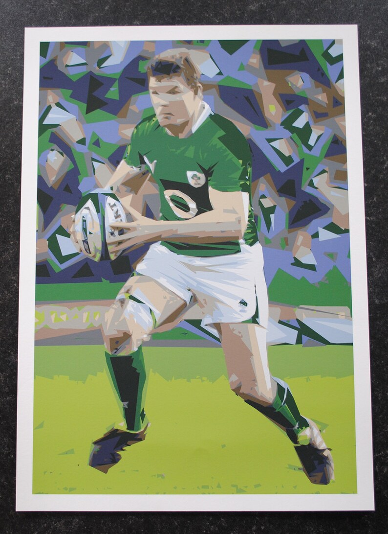 Irish Rugby Poster Irish Rugby Hero A2 Giclee Print - Etsy