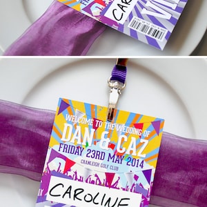 Festival Wedding VIP Programme Neck Lanyards (samples) - Etsy
