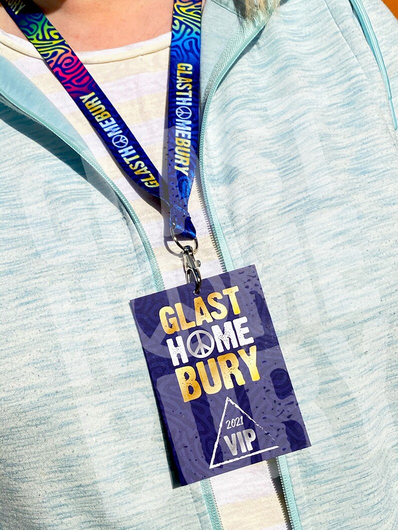 GLASTHOMEBURY Festival VIP Lanyards Homefest Lockdown | Etsy UK