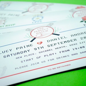 Cricket Ticket Themed Wedding Invitations Cricket Sports Wedding ...