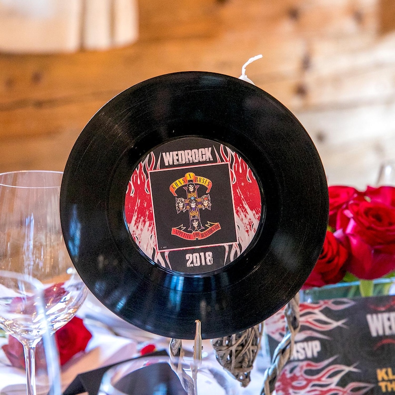 Vinyl Record Wedding Table Names / Table Numbers | Festival Wedding ...