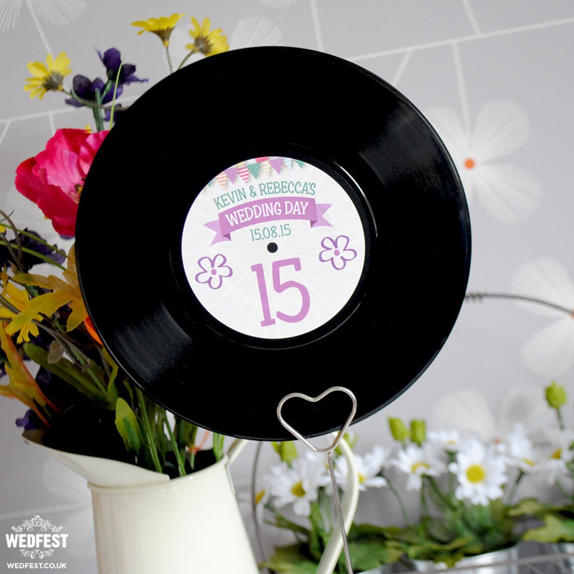 7″ Vinyl Record Wedding Table Names / Table Numbers (x 10) | Music ...