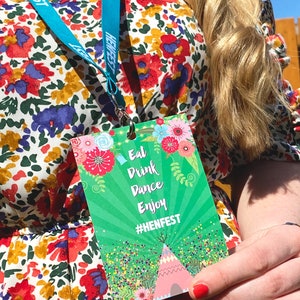 HENFEST ® (green) VIP Festival Hen Party Lanyard Pass ~ Hen Party VIP ...