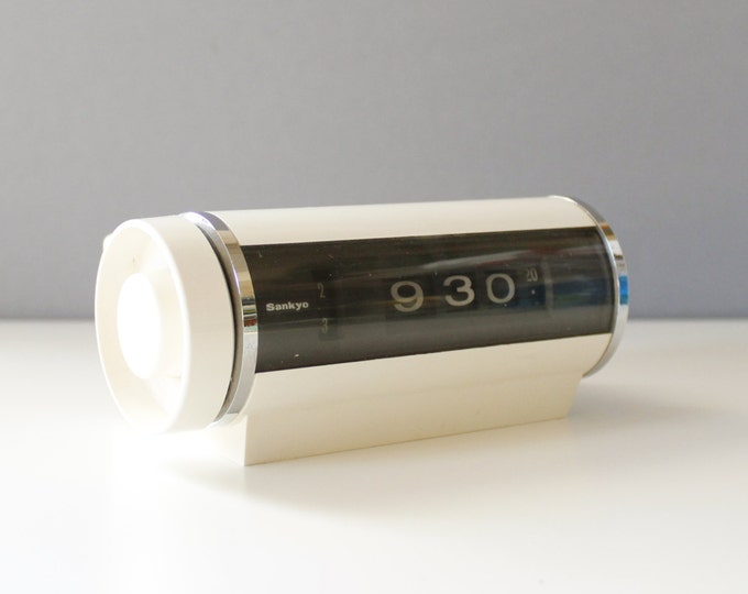 Vintage Sankyo Alarm Clock Flip Clock Mid Century Modern - Etsy