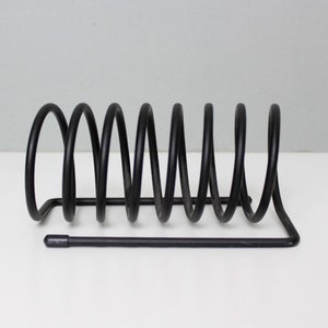 Vintage Metal Wire Letter Holder Desk Organizer Black Spiral Coil - Etsy