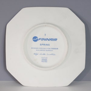 Arabia Finland Finnair Wall Plate Spring Heljä Liukko-sundström - Etsy