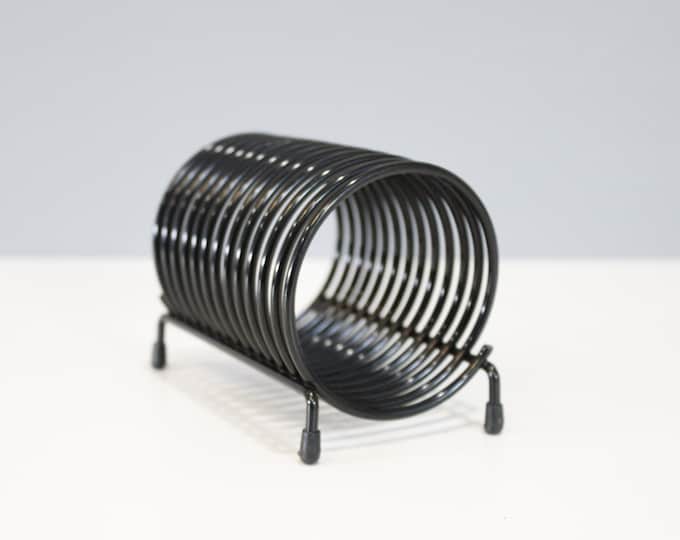 Vintage Metal Wire Letter Holder Desk Organizer Black Spiral - Etsy