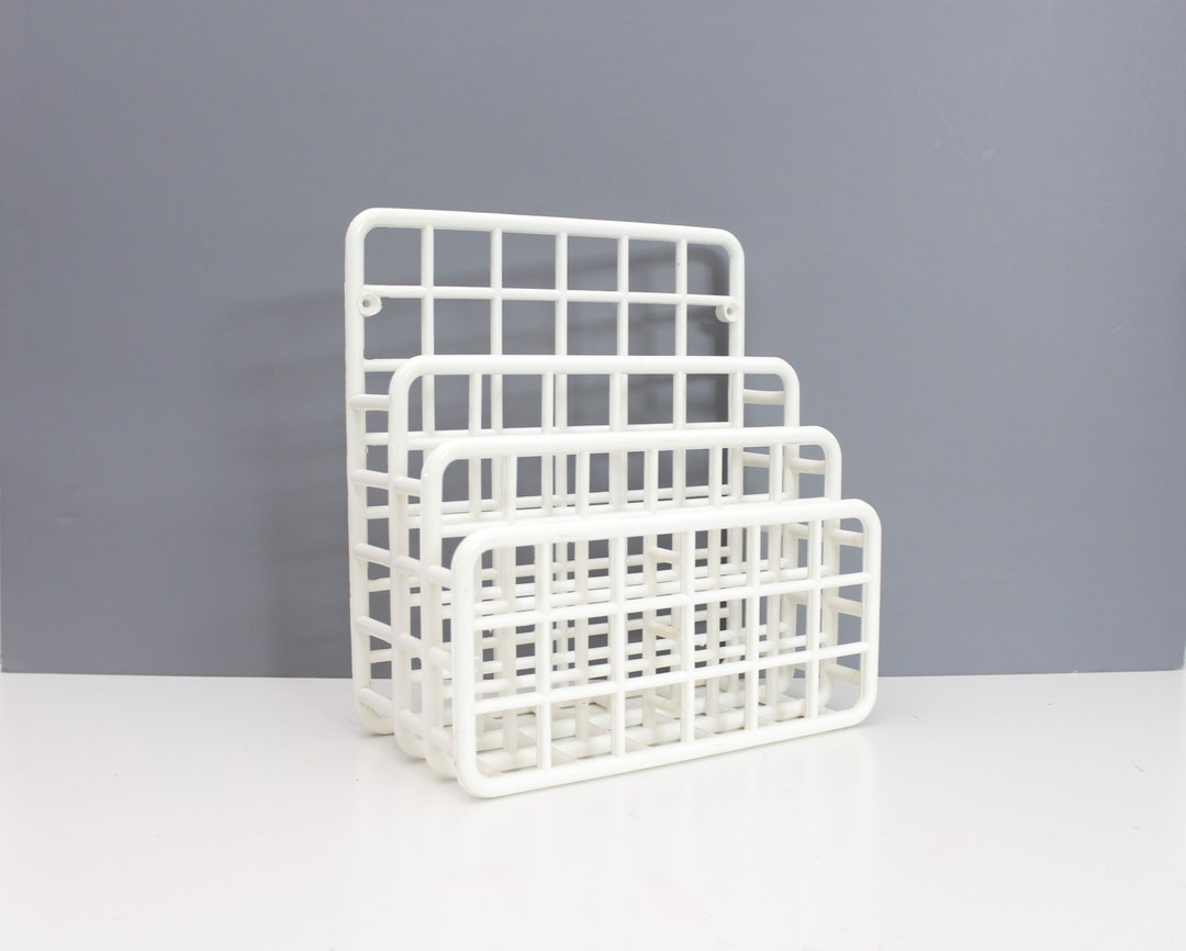 Vintage Yaffa Plastic Desk Organizer Letter Holder White 1980s - Etsy