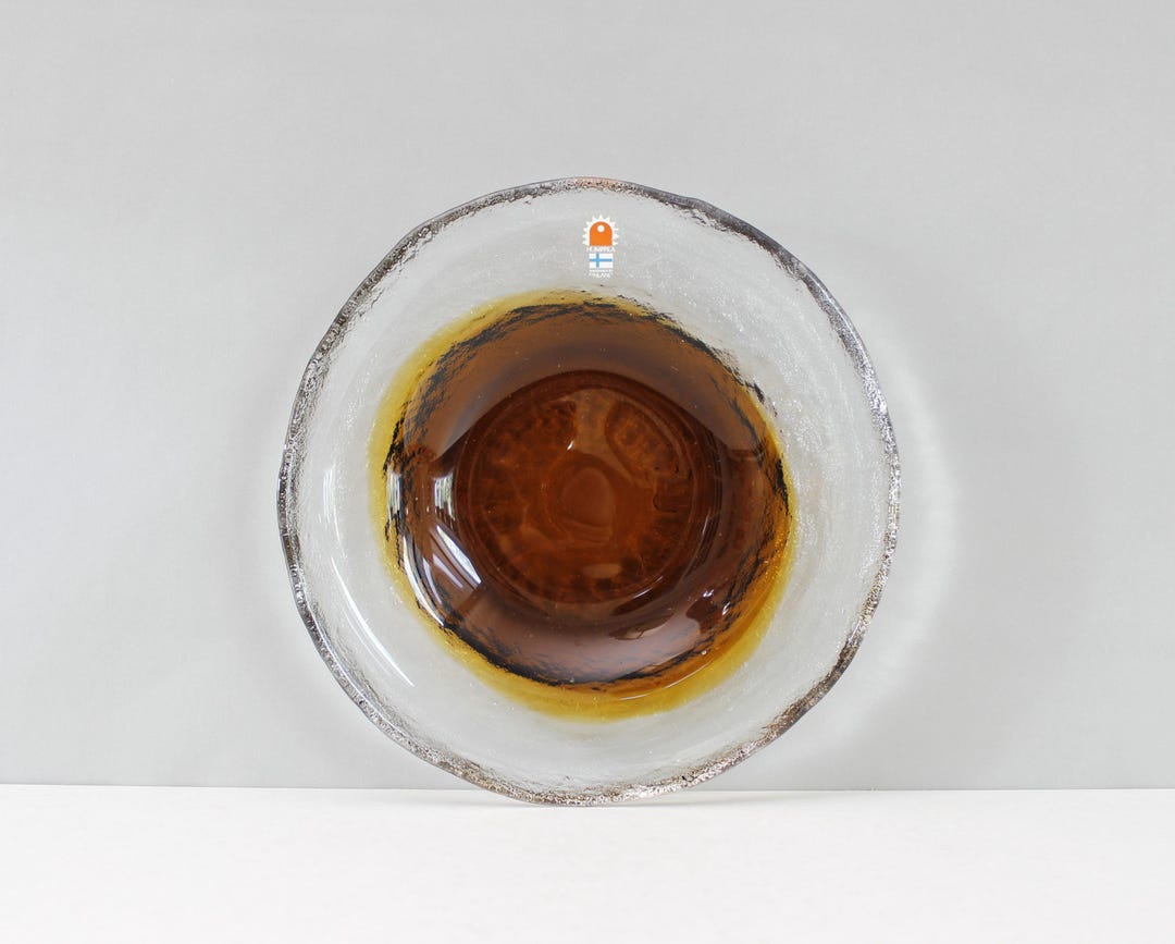 Vintage Humppila Finland Kivi-set Glass Bowl or Dish Pentti Santalahti ...