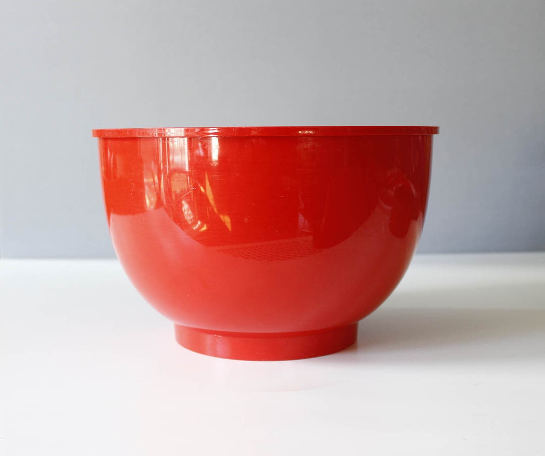 Large Dansk Red Melamine Serving Bowl Gunnar Cyren Mid Century Modern ...