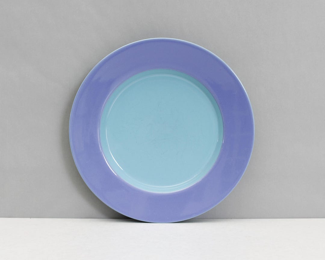 Lindt Stymeist Colorways Salad Plate Turquoise With Periwinkle Blue Rim ...
