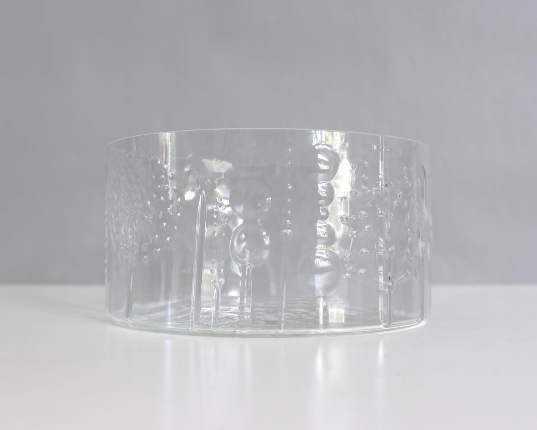 Nuutajarvi Finland Flora Glass Bowl Oiva Toikka Iittala 7.5" - Etsy