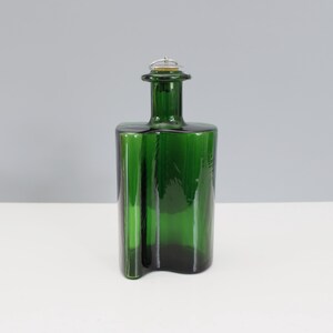 Holmegaard Glass Hivert Swig Jug Decanter Bottle Green Hjørdis Olsson Charlotte Rude - Etsy