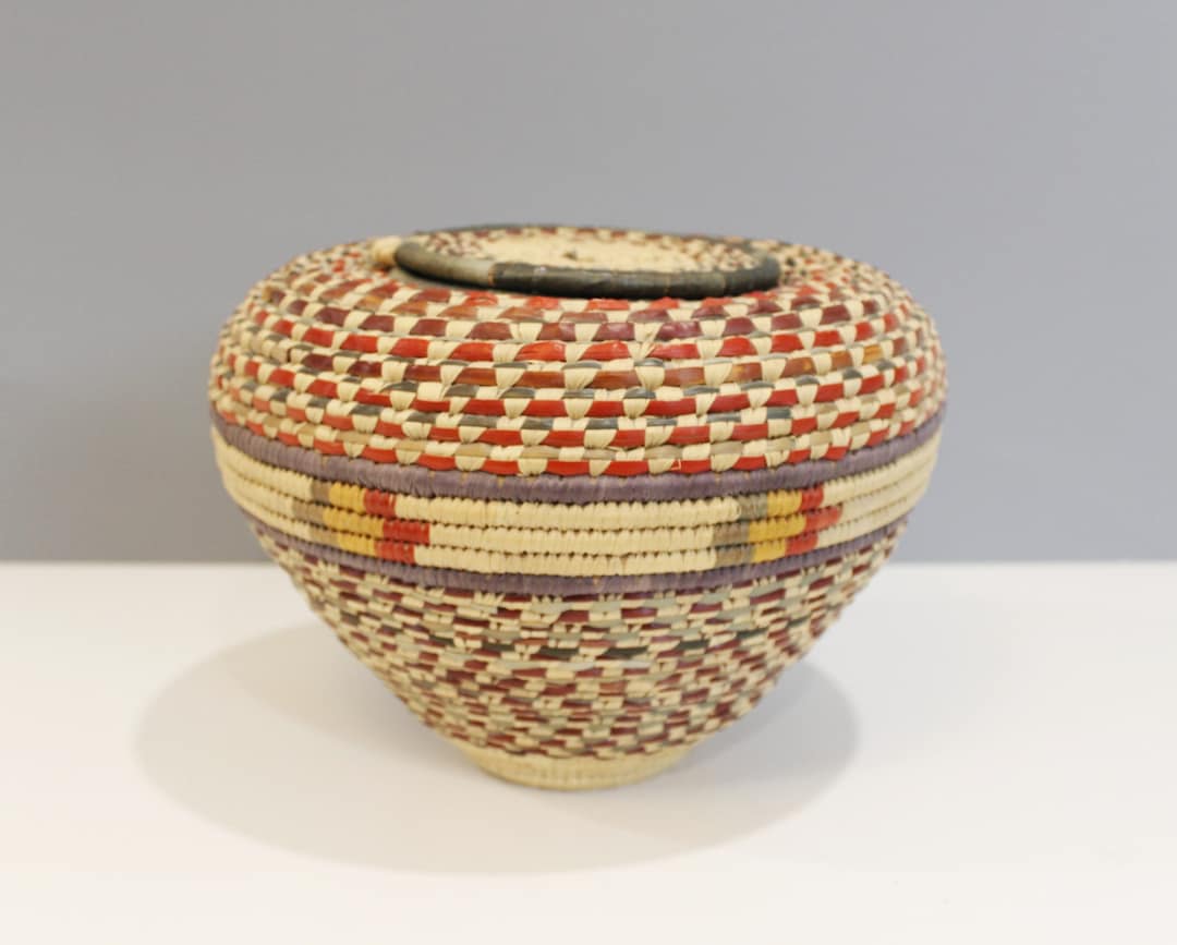 Vintage African Woven Zulu Basket With Lid Round Tribal - Etsy