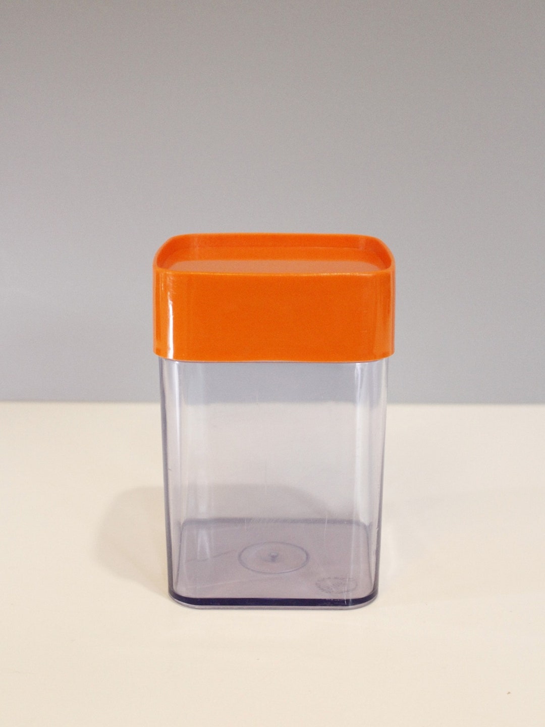 Erik Kold Plast Orange Plastic Storage Box Container Stackable Danish ...