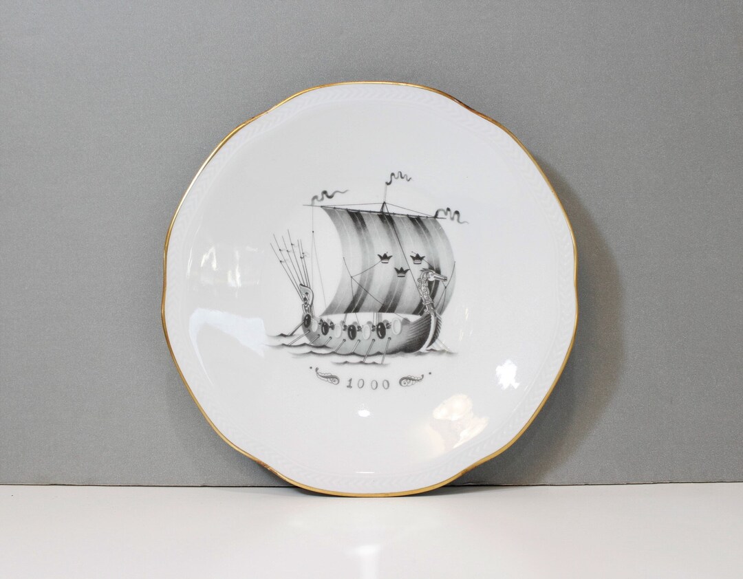 Rörstrand Sweden Ship Plate Wall Plate Nautical Decorative - Etsy