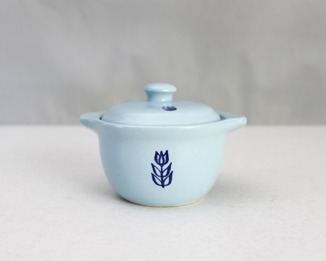 Vintage Cameron Clay Products Dutch Blue Individual Casserole Baking ...
