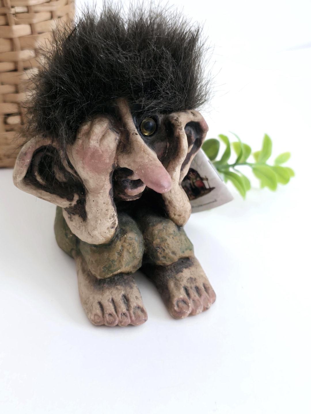 Norwegian NYFORM Troll Figurine Norway Folk Art Troll With Original Tag ...