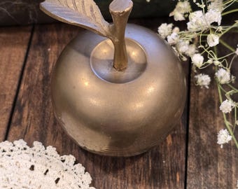 Vintage Brass Apple Bell With Stem/teacher Gift - Etsy