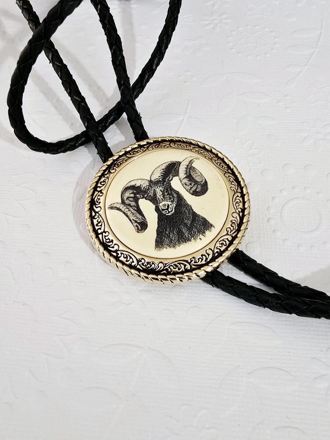 Vintage BARLOW Ram Sheep Bolo Tie Barlow Bighorn Sheep - Etsy