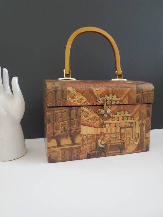 vintage box purse retro - Gem