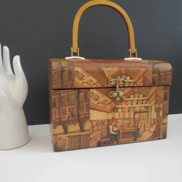 Vintage Box Purse - Etsy