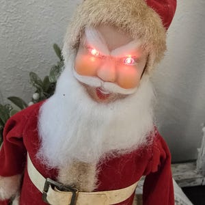 Vintage Battery Operated Santa Claus Mid Century Christmas Decor ...