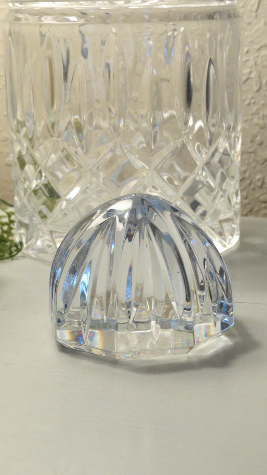 Waterford Crystal Domed Paperweight - Waterford Crystal - Etsy