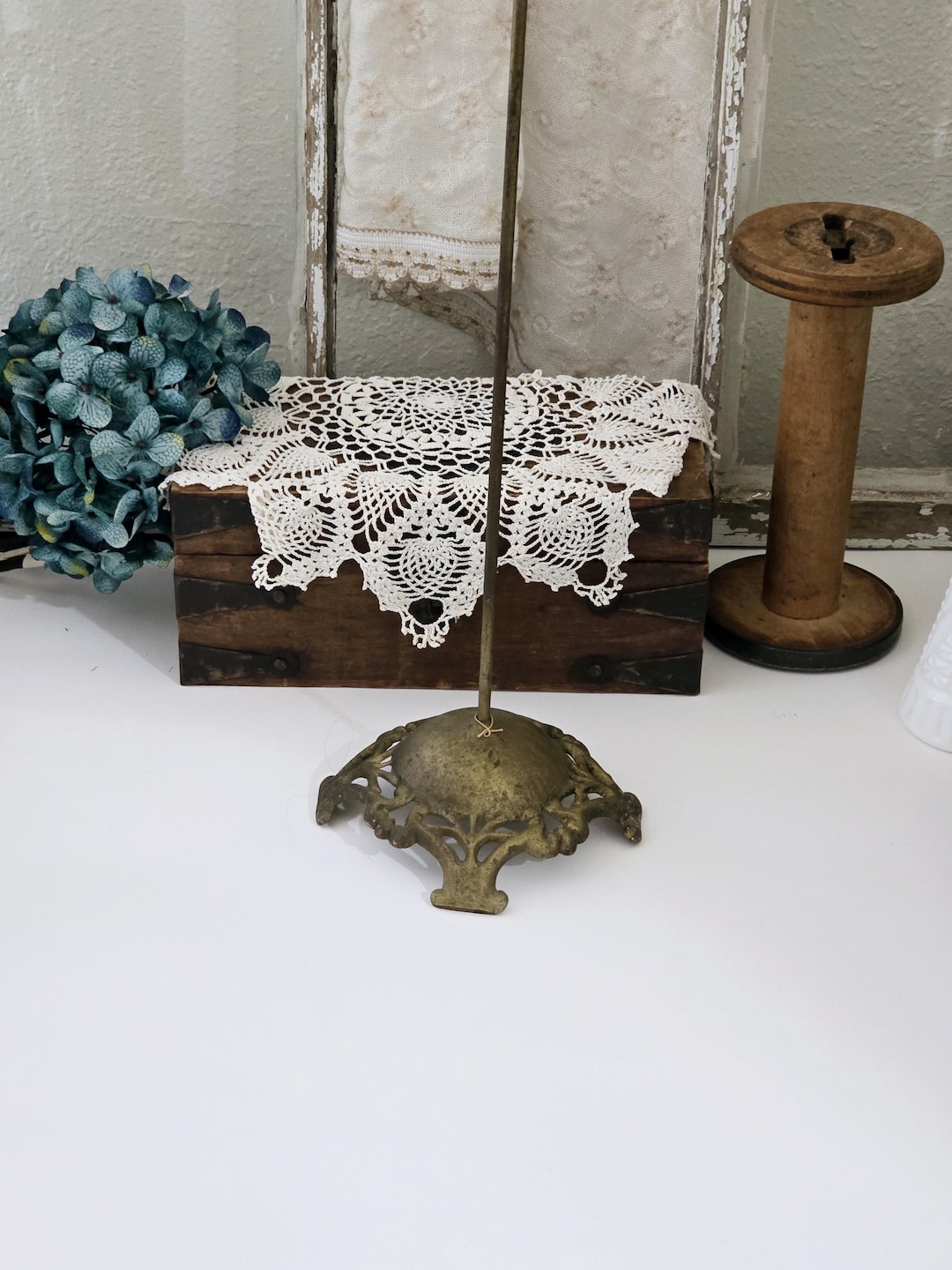 Antique Victorian Cast Iron Millinery Hat Stand Display - Antique Props ...