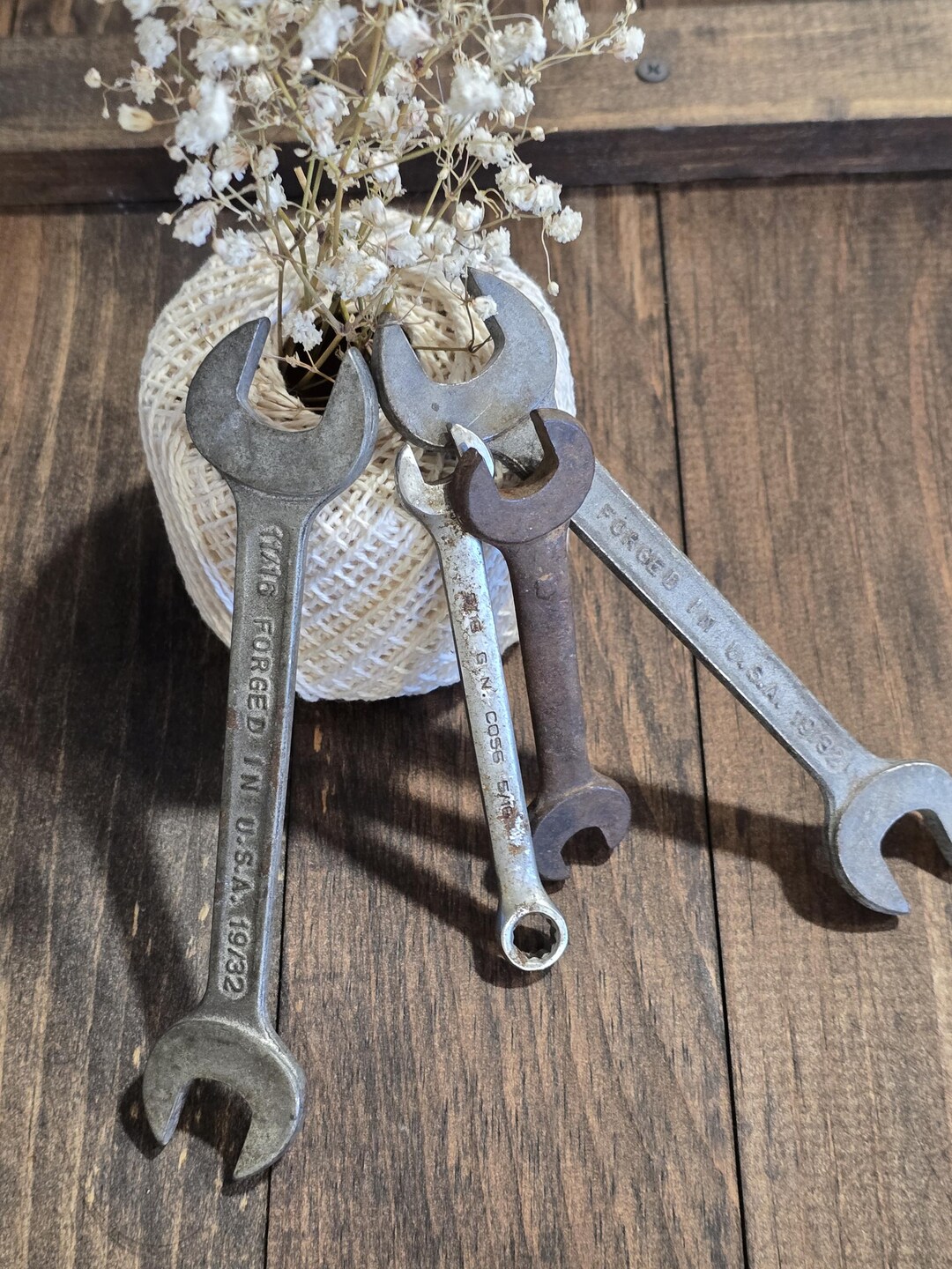 Vintage Set Tools Forged USA Wrenches Open End Lot - Etsy