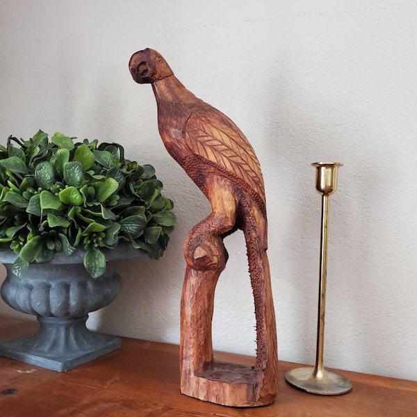 Carved Parrot - Etsy