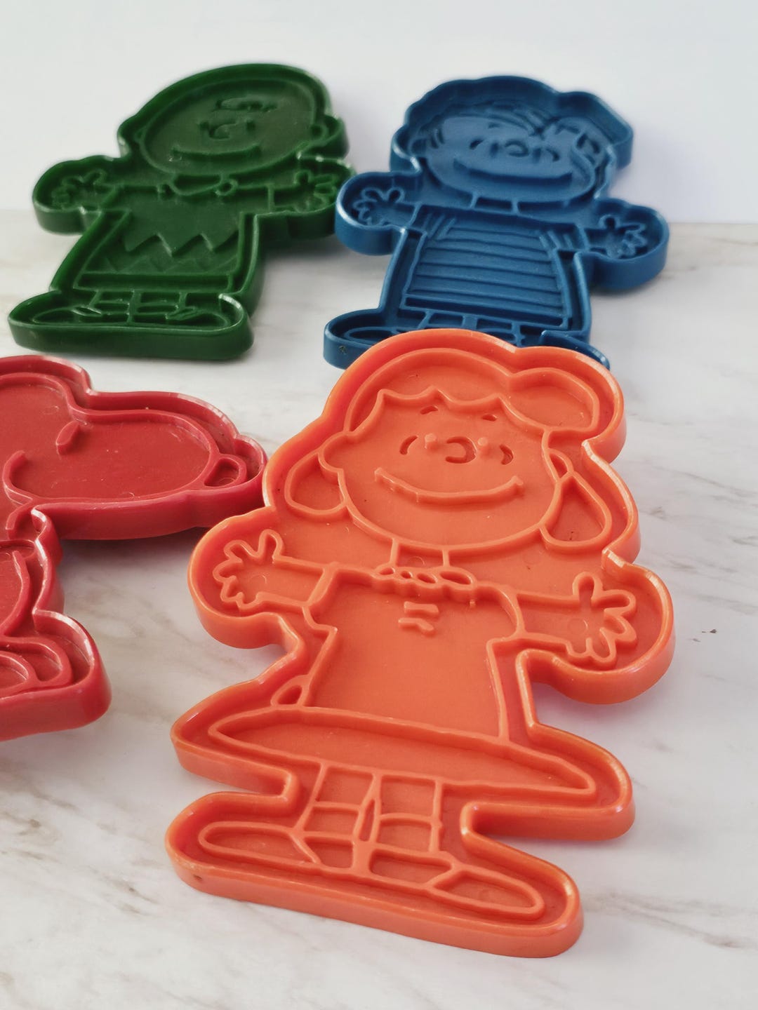 Vintage Set Peanuts Cookie Cutters Snoopy Charlie Brown Linus Lucy - Etsy