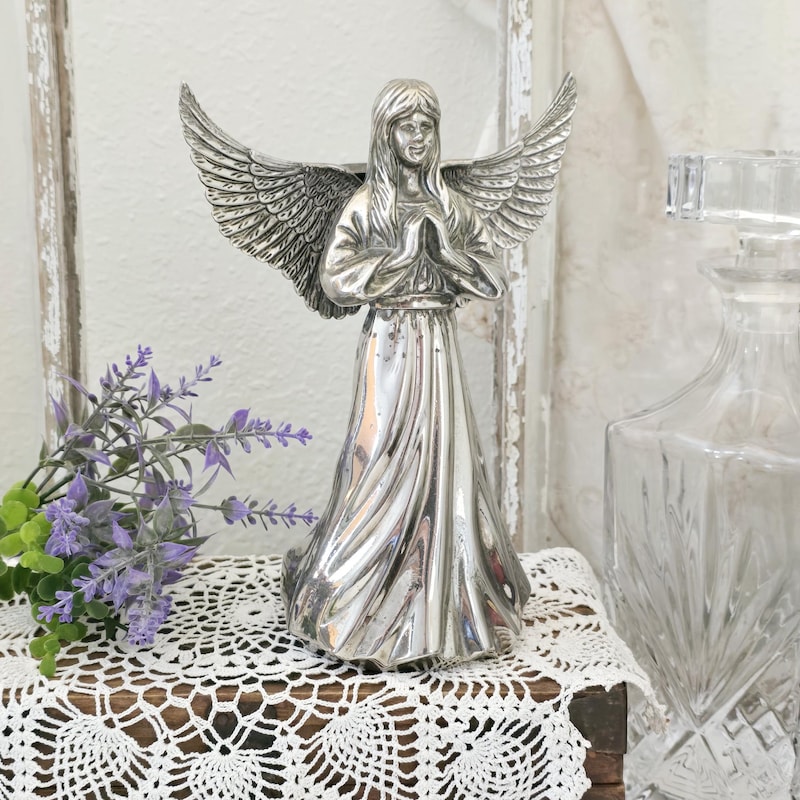 Silver Angel Candlestick - Etsy