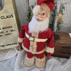 Vintage Battery Operated Santa Claus Mid Century Christmas Decor ...