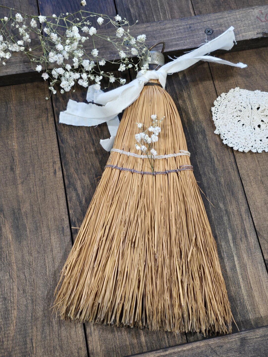 Vintage Straw Whisk Broom Rustic Wall Broom - Hand Whisk Broom - Etsy